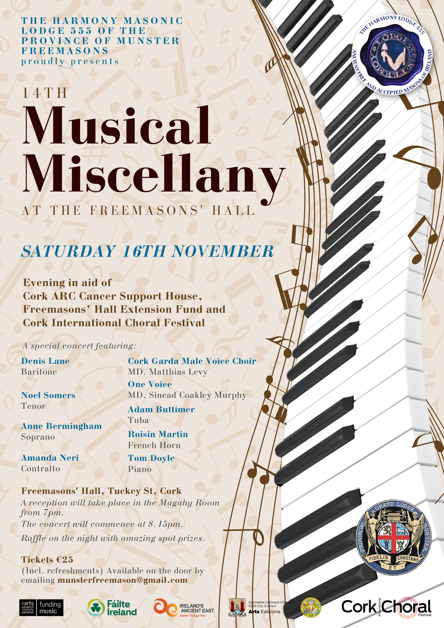 14th Musical Miscellany at the Freemasons' Hall - Cork International ...